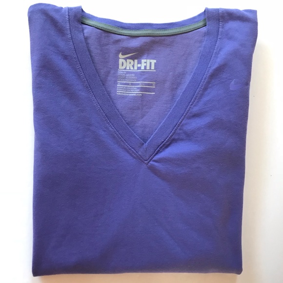 Nike | Tops | Nike Legend Dri Fit Long Sleeve V Neck Top Size Xs | Poshmark